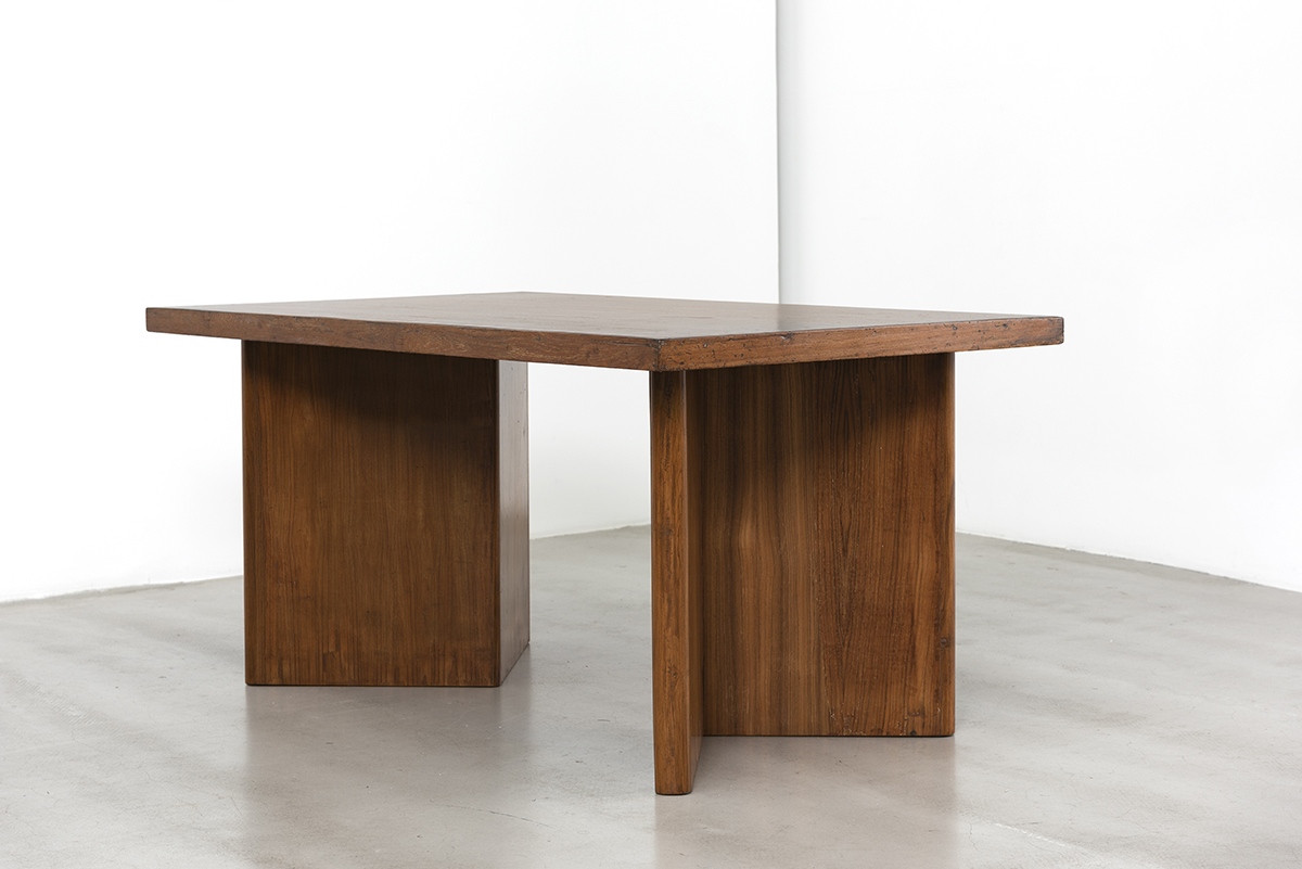Pierre Jeanneret - Table de bibliothèque, ca. 1955-56 - Galerie Patrick ...